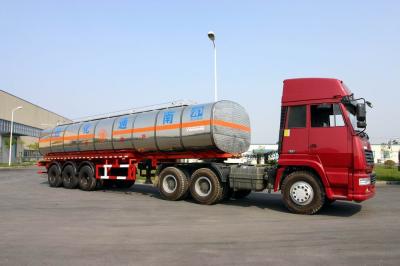 China 40800L 40.8cbm 3 Axle Fuel Crude Oil Semi Tanker Trailer for Petroleum Diesel Gasoline for sale