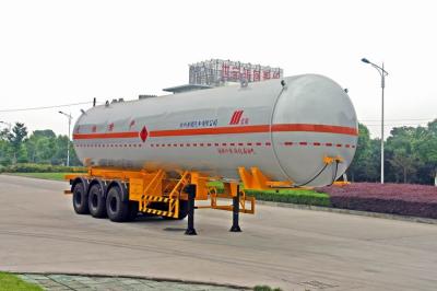 China 58300L Gas Tanker Truck Semi Trailer 3 Axle 58.3m3 Propane Transport for sale