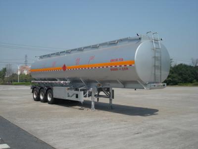 China 46000L Aluminum Alloy 3 Axles Diesel Oil Tank Trailer Light Gasoline Trailer for sale
