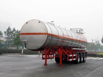 China 39500L Stainless Steel 3 Axle Liquified Gas Tanker Trailer for Propylene Oxide Transport for sale