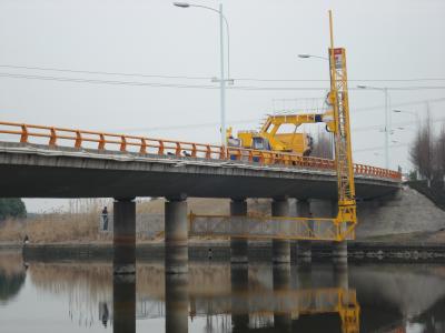 China FAW Chassis 15+2m Aluminum Bridge Inspection Platform Truck Euro 5 25000kg GVW for sale