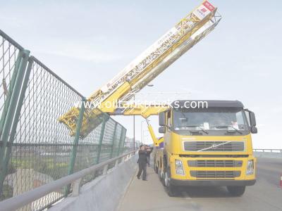 China Horizontal Under Bridge Platform Bridge Inspection Vehicle VOLVO 8x4 309KW 420HP 22m for sale
