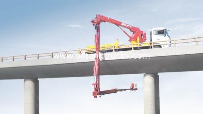 China Boom Under Bridge Inspection Vehicle 6x4 245HP 270HP DFL1250A12 Chassis 16410mm Horizontal Range for sale