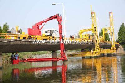 China FAW 8x4 18m Bucket Type Bridge Inspection Truck Euro 5 Underbridge Access for sale