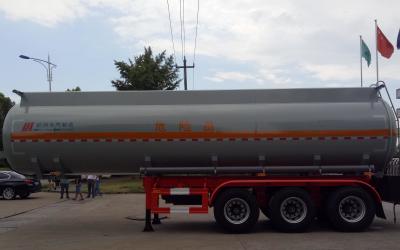 China 37m3 3 Axle Corrosive Chemical Tank Semi Trailer for Sodium Hydroxide Sulfuric Acid Nitric Acid for sale