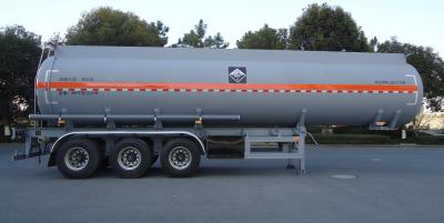 China 3 Axle Corrosive Tank Semi Trailer 35m3 HZZ9401GFW Steel Tanker 11725mm for sale