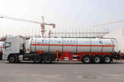China 39500L Three Axles Gas Tanker Truck Durable LPG LNG Semi Trailer 6x4 for sale
