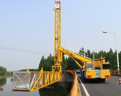 China SINO TRUK 15m Platform Bridge Inspection Vehicle 6x4 Chassis 600kg Capacity for sale