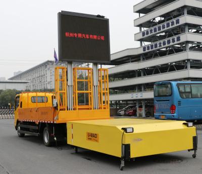 China ISUZU 6x4 Truck Mounted Attenuator 100K Crash Cushion 8050x2450x3900mm Highway Safety for sale