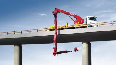 China Boom Type Under Bridge Inspection Equipment Dongfeng 6x4 Chassis 245HP 270HP for sale