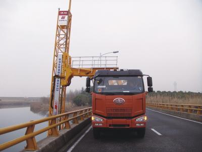 China Truss Bridge Inspection Truck FAW Chassis 8x4 206KW 280HP Max Span 4m for sale