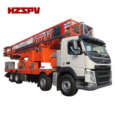 China Platform Type Bridge Inspection Vehicle 22m Horizontal Range 800kg Load for Bridge Repair and Refurbishing for sale
