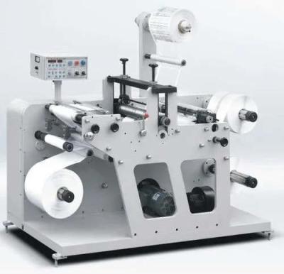 China Automatic High Precision Roll to Roll Label Cutter Rotary Sticker Cutting Machine for sale