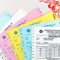 China China Factory 7 Ply NCR Paper CB CFB CF 55/50/55gsm 61*86/70*100cm Black/Blue Image Carbonless Paper for sale