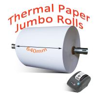 China Plastic Or Paper Core Jumbo Thermal Paper Roll 810mm Width for sale
