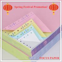 China Receipts NCR Paper Made From 100% Virgin Wood Pulp With Straight Cut Features for sale