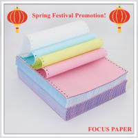 China Good Image Intensity NCR Paper High Ink Absorption For Invoices In Yellow for sale