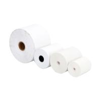 China Black Thermal Label Paper Roll Glossy Finish Image Black Core 3inch for sale