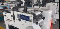 China Fully Automatic Label Slitting Rewinding Machine for Blank Stickers, 70m/min for sale