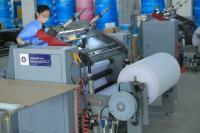 China Automatic Thermal Paper Roll Slitting Machine for 1-3 Ply, 40-400gsm for sale