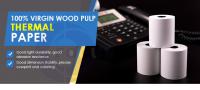 China 100% Virgin Wood Pulp A Grade GOOD Whiteness 12000m Length Thermal Paper JUMBO Roll For Cash Register for sale
