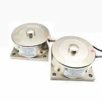 China Hermetically Sealed Load Cell 100t Button Compression Load Cell for sale