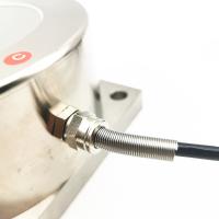 China Hermetically Sealed Load Cell 100t Button Compression Load Cell for sale