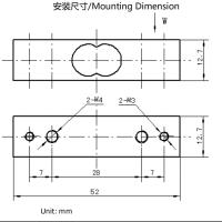 China High Precision Aluminum Alloy Weighing Sensor Single Point Load Cell(2-50kg) for sale