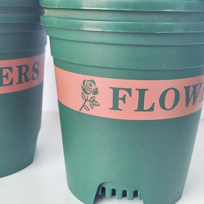 China Customized 12 Inch Plastic Plant Pots Round Garden Pots 10 Gallon Durable Lightweight for sale