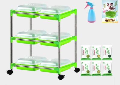 China Multilayer Seedling Tray Stand Microgreen Hydroponic Trays Biodegradable for sale