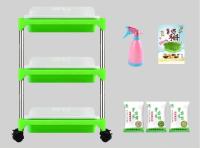 China Multilayer Seedling Tray Stand Microgreen Hydroponic Trays Biodegradable for sale