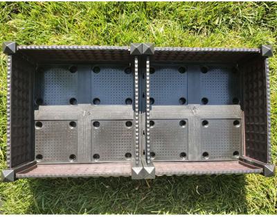 China Antioxidant Plastic Patio Planter Box High Raised 60cm No Leakage for Home Garden for sale
