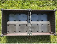 China PP Plastic Planter on Wheels 60x40x30cm Leakage Proof Foldable Flower Growing Box for sale