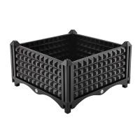 China Drainable Self Watering Planter Box on Wheels Frost Resistant PP Plastic 2.5cm Water Layer for sale