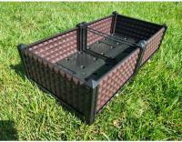 China Breathable Eco Friendly Plastic Raised Planter Box for Seedling Planting Custom Size for sale