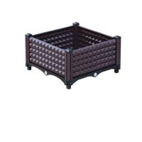 China Corridor Plastic Raised Planter Boxes Beds 80cm Length Environment Friendly for sale