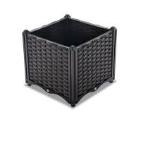 China PVC Rectangular Garden Flower Planter Box 120cm UV Resistant Vegetable Planting Bed for sale