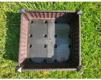 China Foldable PP Rectangle Garden Planter Box 40x40x26cm for Vegetables Flowers Planting Container for sale