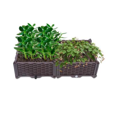 China Customizable PP Plastic Garden Planting Bed Flowerpot for Deep Root Vegetables 10 Year Outdoor Life for sale