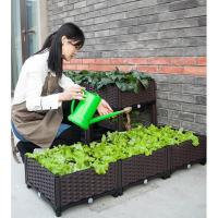 China Portable Storable Terrace Garden Planter Box Antifreeze Plastic Raised Planter Beds 2.5cm for sale