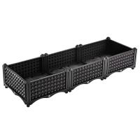 China Portable Storable Terrace Garden Planter Box Antifreeze Plastic Raised Planter Beds 2.5cm for sale
