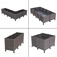 China OEM Large Plastic Flower Boxes PP Planting Troughs for Vegetables 7-8 Year Lifespan for sale
