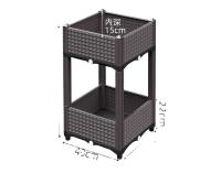 China Backyard Moth Proof Plastic Elevated Garden Beds antioxidant Plastic Veg Planters for sale