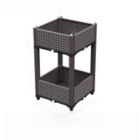 China Backyard Moth Proof Plastic Elevated Garden Beds antioxidant Plastic Veg Planters for sale