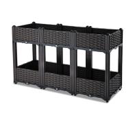 China Multilayer Plastic Standing Planter Box 120*40*67cm For Balcony for sale