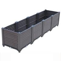 China Restaurants Patio Plastic Garden Planter Box 160x40x37cm Custom Logo for sale