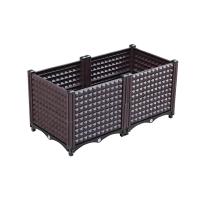 China PP Plastic Garden Planter Box 80x40x37cm Leakage Proof Raised Bed for Vegetables for sale