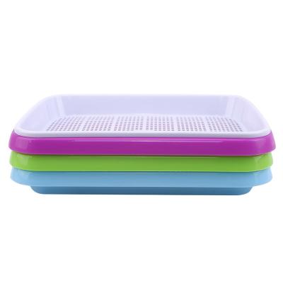 China UV Stabilized PP Seed Sprout Tray Plate Customized Size Nursery Seedling Tray for sale