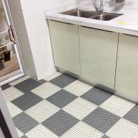 China TPE Interlocking Shower Floor Mat 30x30cm Anti Slip Bathroom Safety Splicing Mat for sale