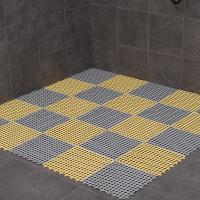 China TPE Splicing Non Slip Bath Mat 30x30cm Anti Slip Floor Mat for Bathroom Kitchen for sale